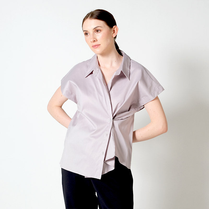 Lopie Side Button Polo – Mosaic